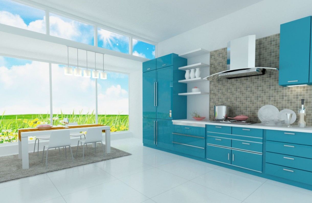 20 Gorgeous Blue Themed Kitchen Design Ideas
