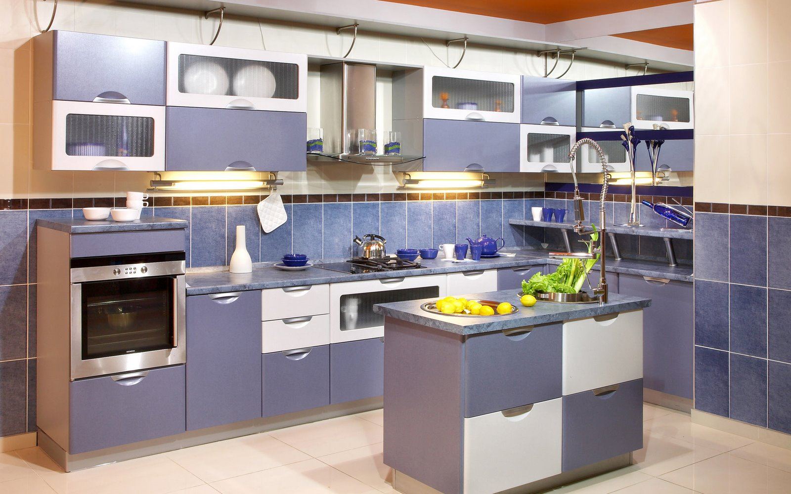 20 Gorgeous Blue Themed Kitchen Design Ideas