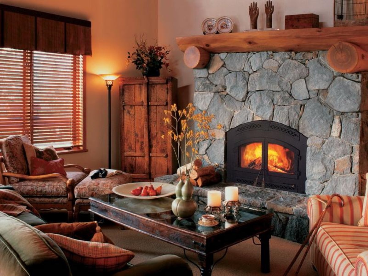 20 Amazing Stone Fireplace Designs