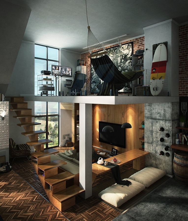 20 Spacious Loft Apartment Designs