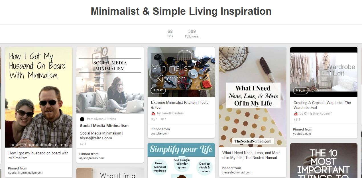 Ten Pinterest Accounts Perfect For Minimalists