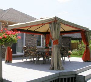 20 Beautiful Yards With Outdoor Canopy Designs