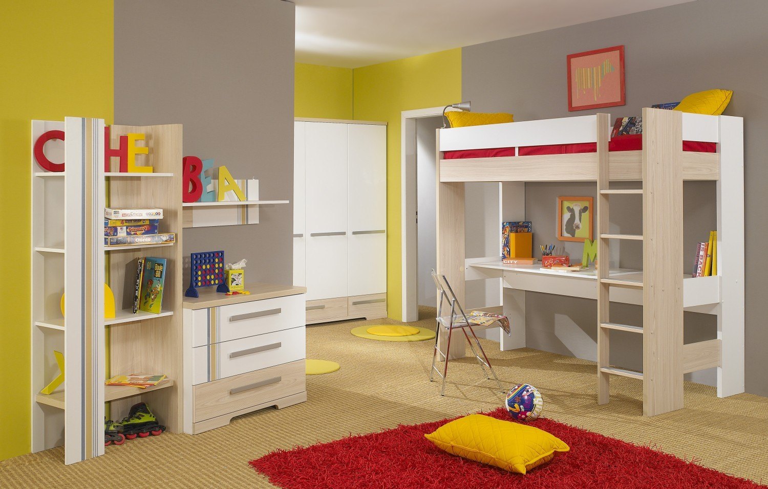 20 Cool Bunk Bed With Desk Designs