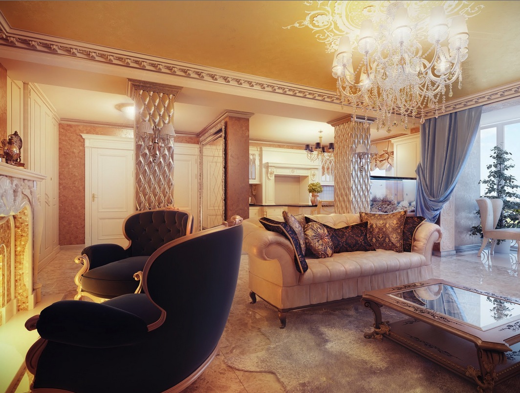 20 Living Room Designs With Beautiful Chandeliers