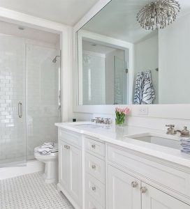 20 Flawless All White Bathroom Designs