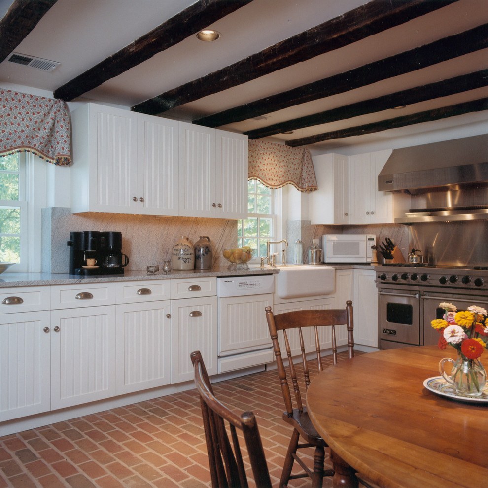 20 Kitchen Designs With Brick Flooring