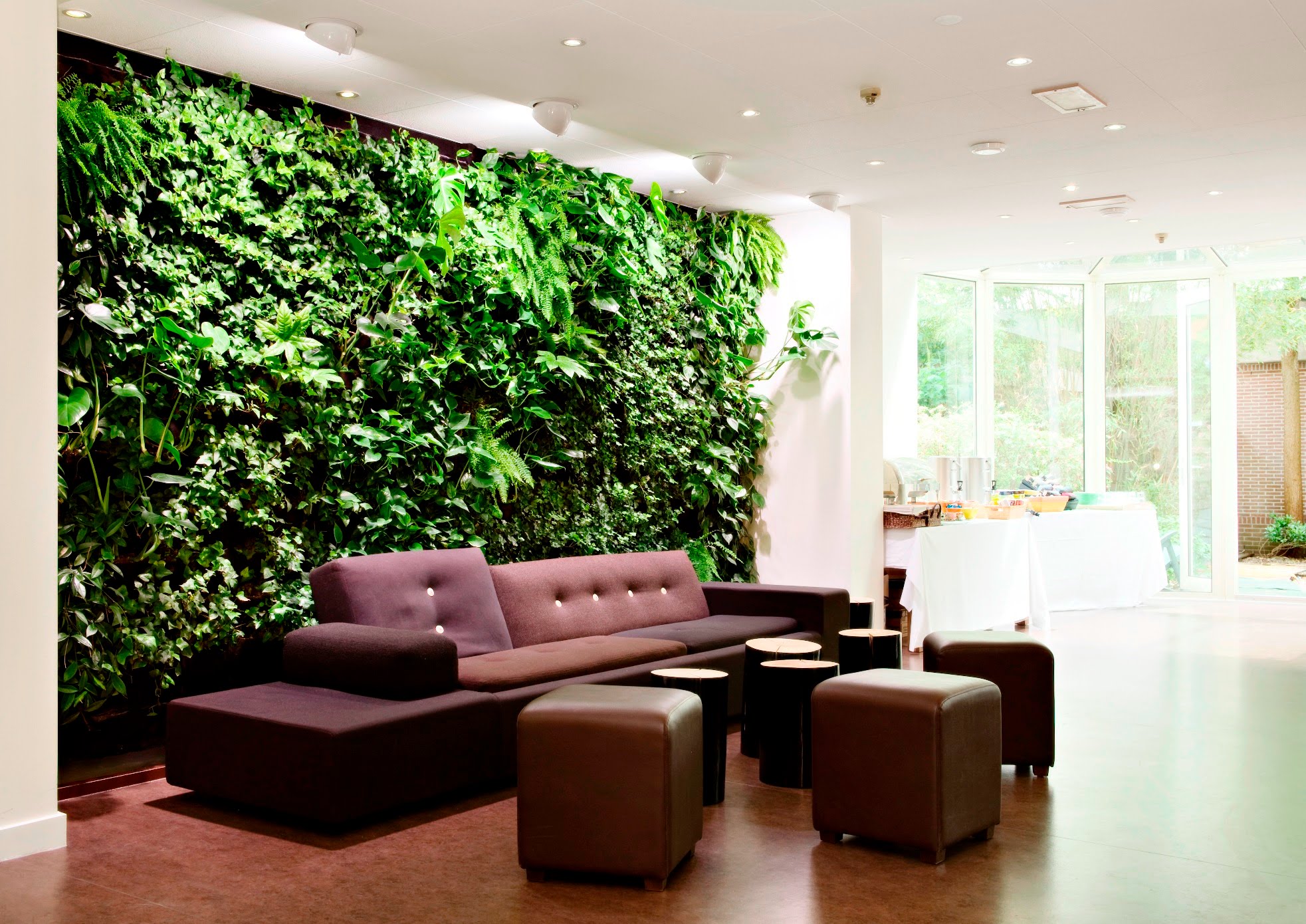 20 Living Spaces With Living Wall Designs