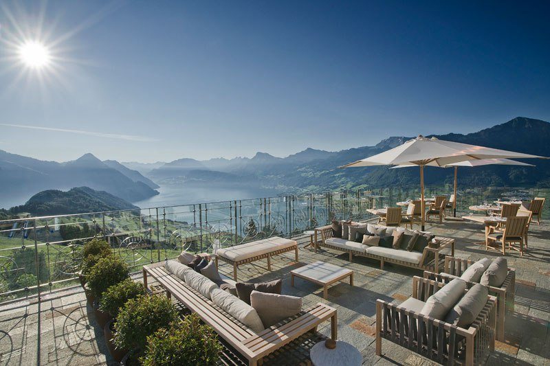 Rooftop Infinity Pool in the Swiss Alps Nicknamed Stairway To Heaven