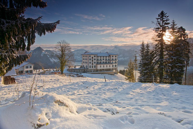 Rooftop Infinity Pool in the Swiss Alps Nicknamed Stairway To Heaven