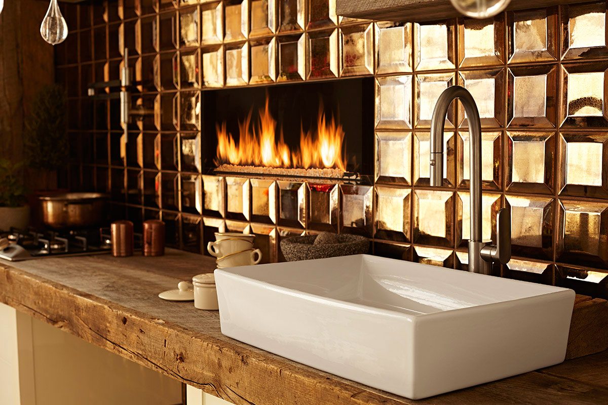 10 Modern Kitchens With Beautiful Vessel Sinks