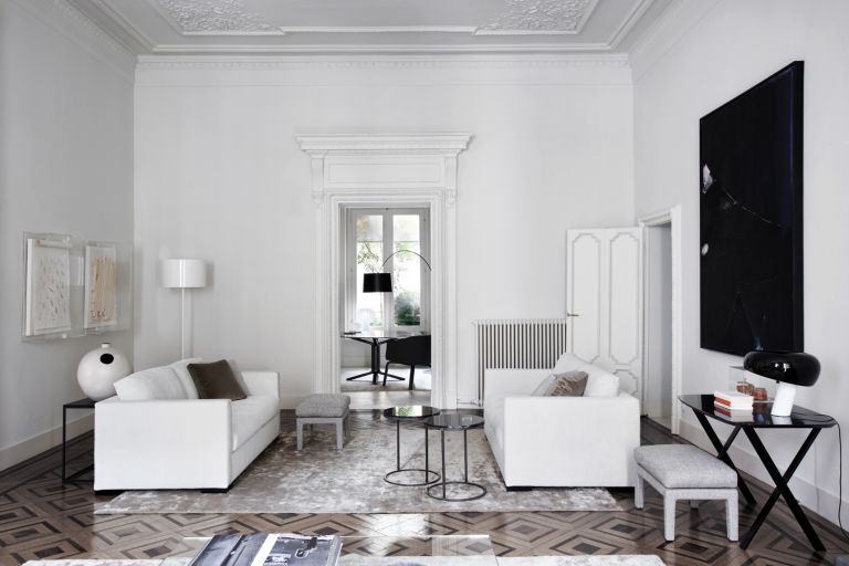 20 Beautiful All White Living Room Ideas