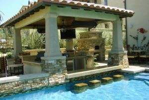 20 Lavish Poolside Outdoor Kitchen Designs