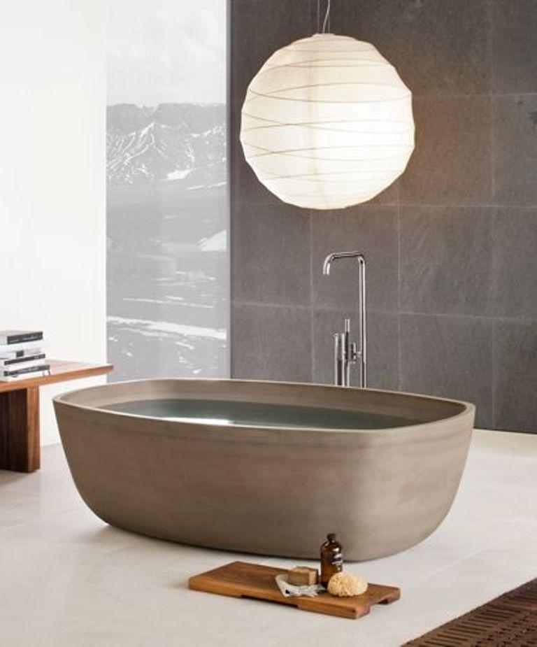 20 Bathroom Designs With Stunning Stone Tubs