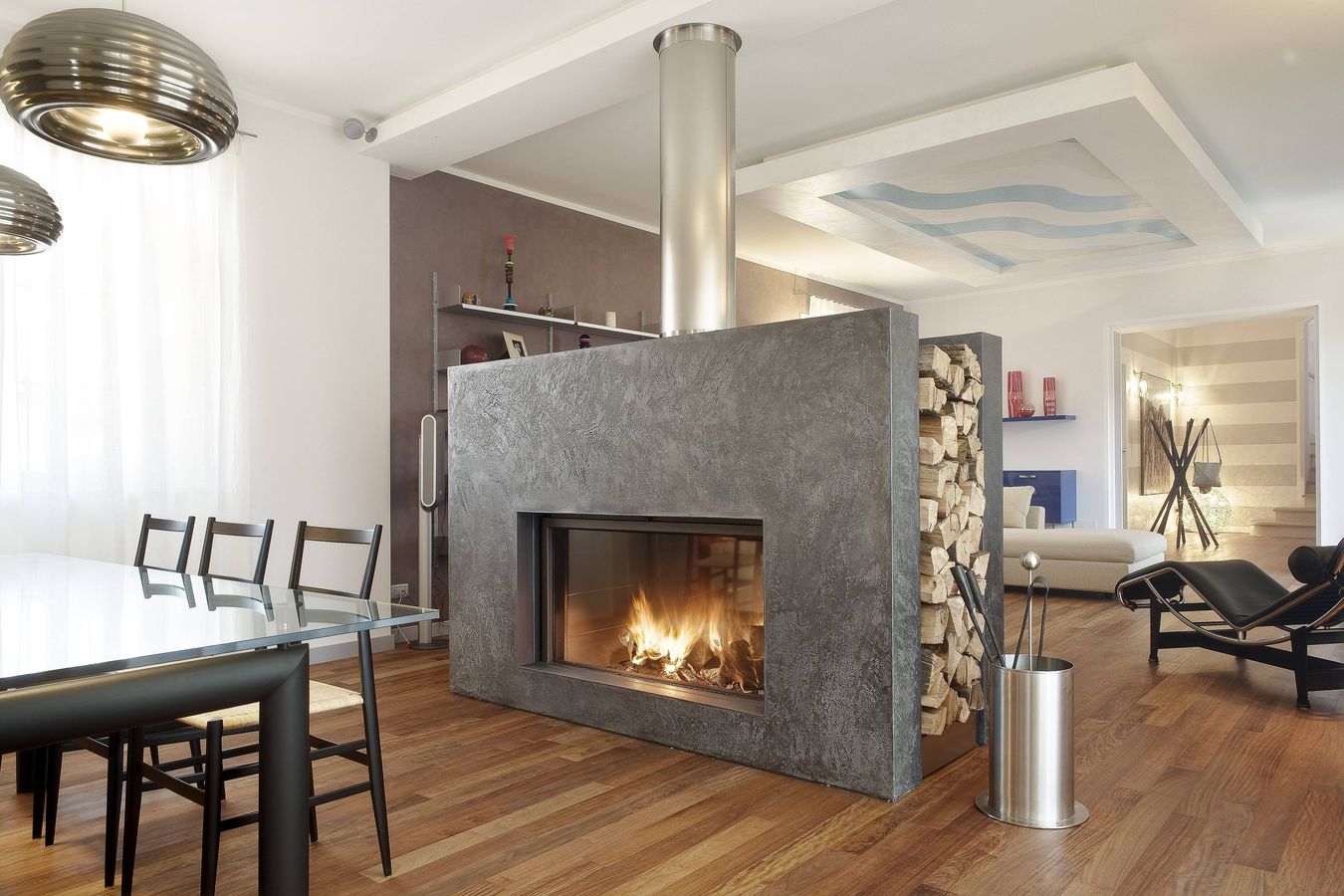 10 Beautiful Rooms with Double Sided Fireplaces