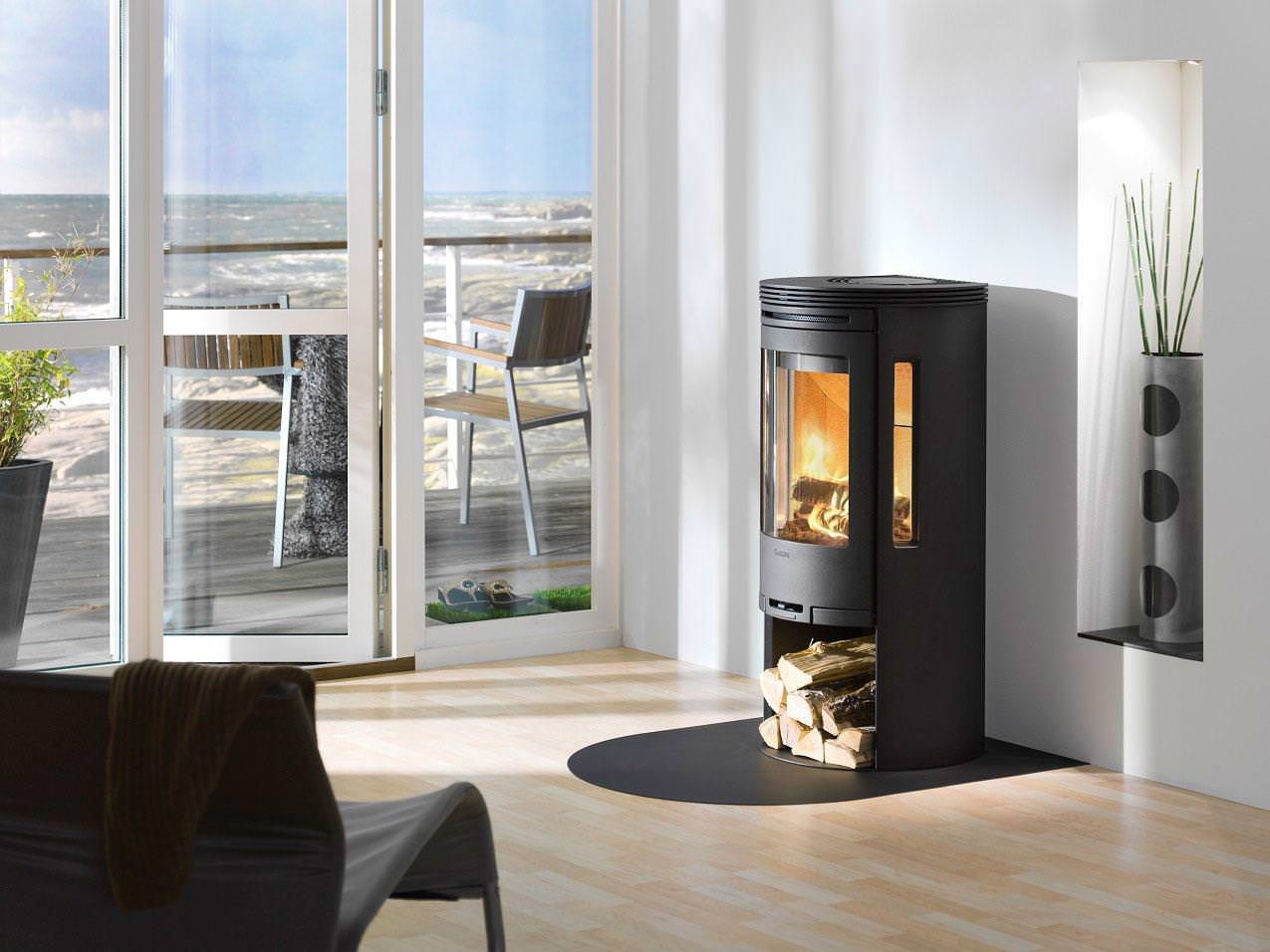 20 Beautiful Wood Burning Fireplace Designs