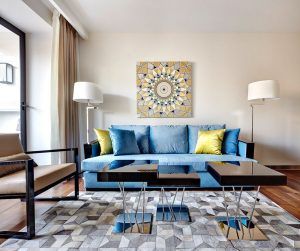 20 Living Room Designs With Geometric Patterns