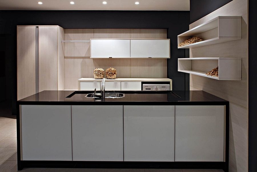 20 Modern Kitchen Designs With Black Countertops