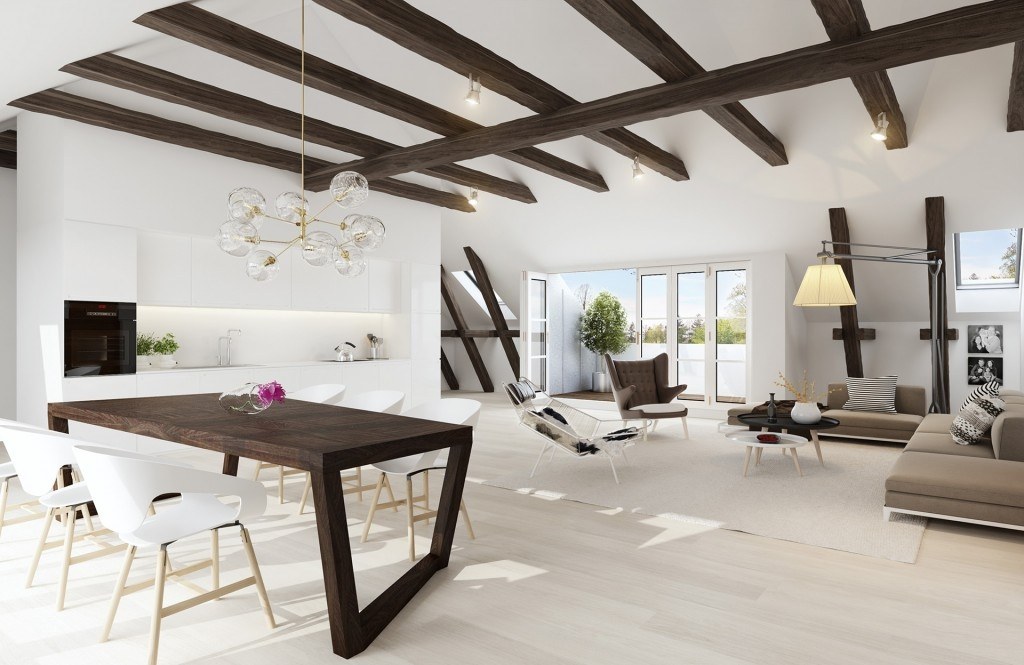20 Living Rooms With Exposed Wooden Beams