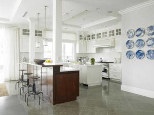 20 Kitchen Design Ideas With Stone Floors - Housely