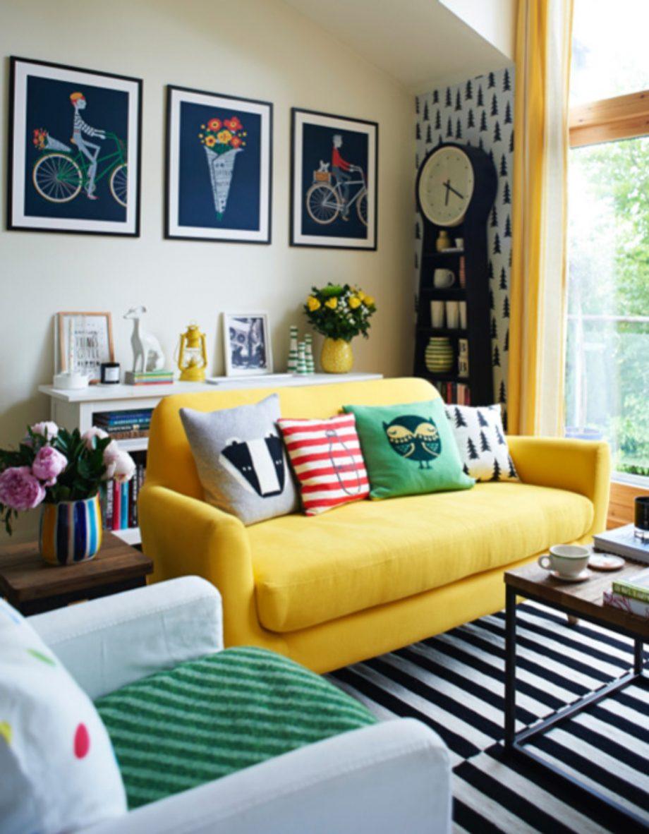 20 Living Room Designs With Bright Color Schemes - Housely