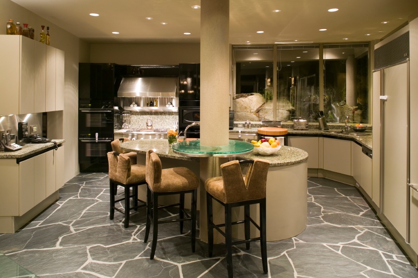 20 Kitchen Design Ideas With Stone Floors - Housely