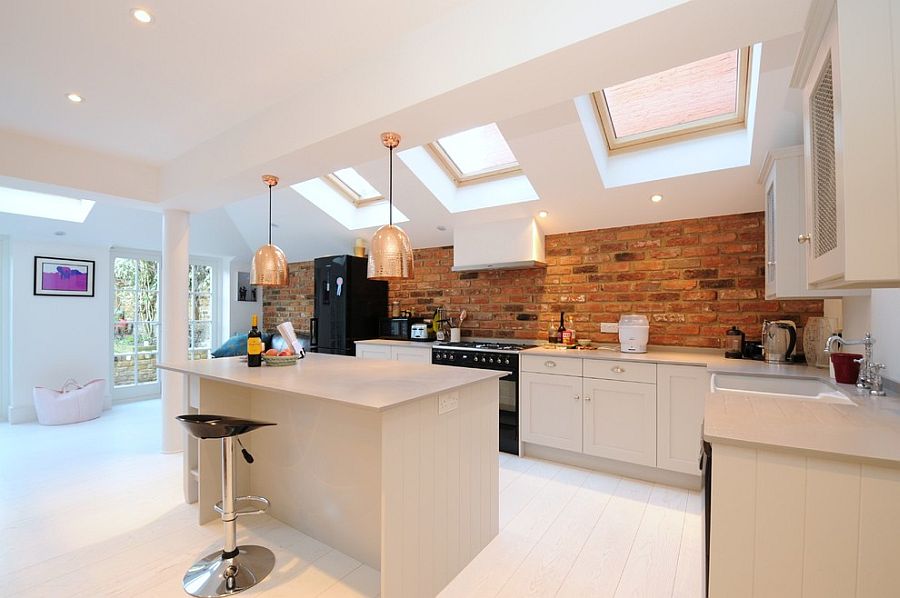 20 Kitchen Designs With Exposed Brick Walls - Housely