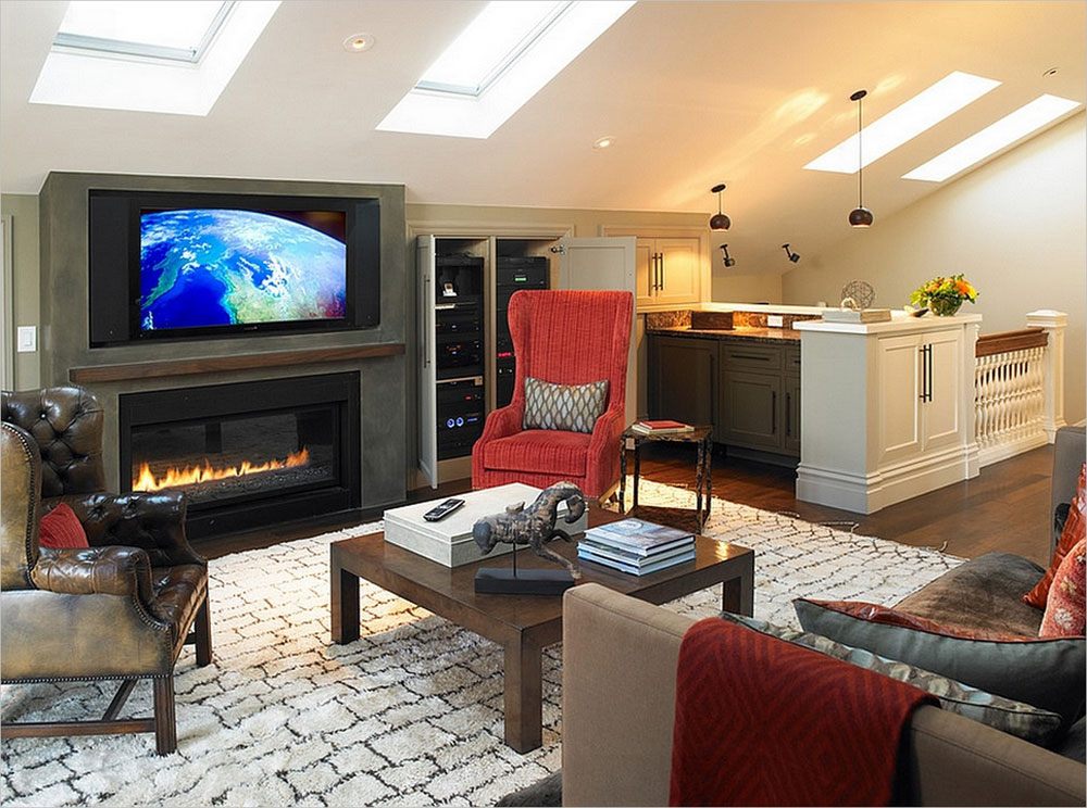 20 Beautiful Living Room Designs With Skylights - Housely