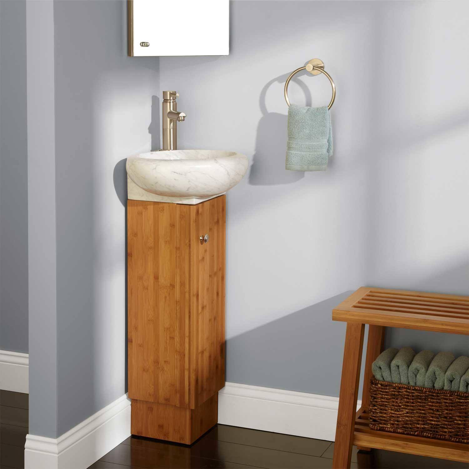 20 Beautiful Corner Vanity Designs For Your Bathroom - Housely