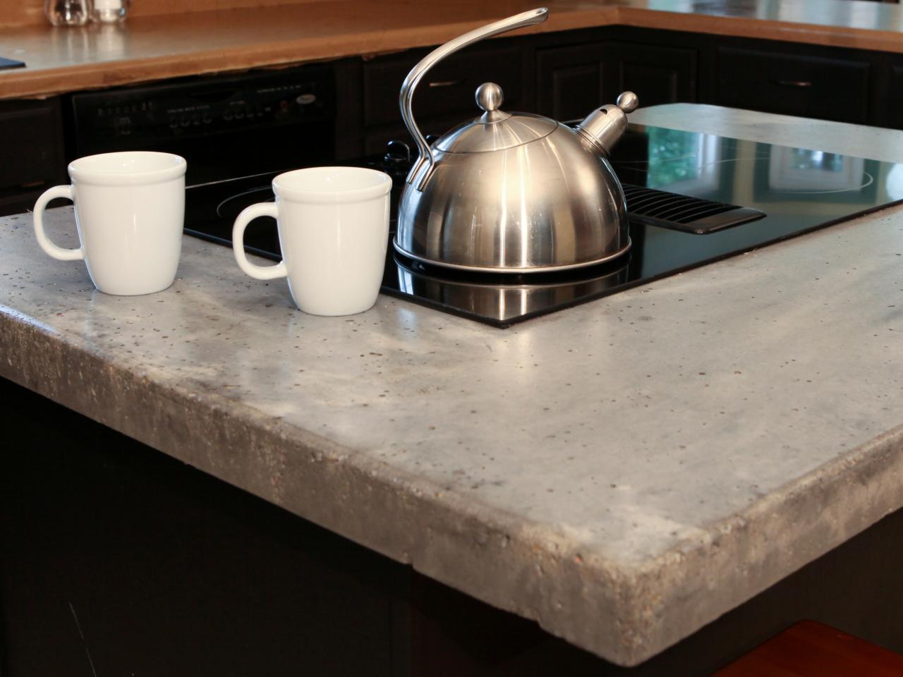 15 Stunning Concrete Kitchen Counters - Housely