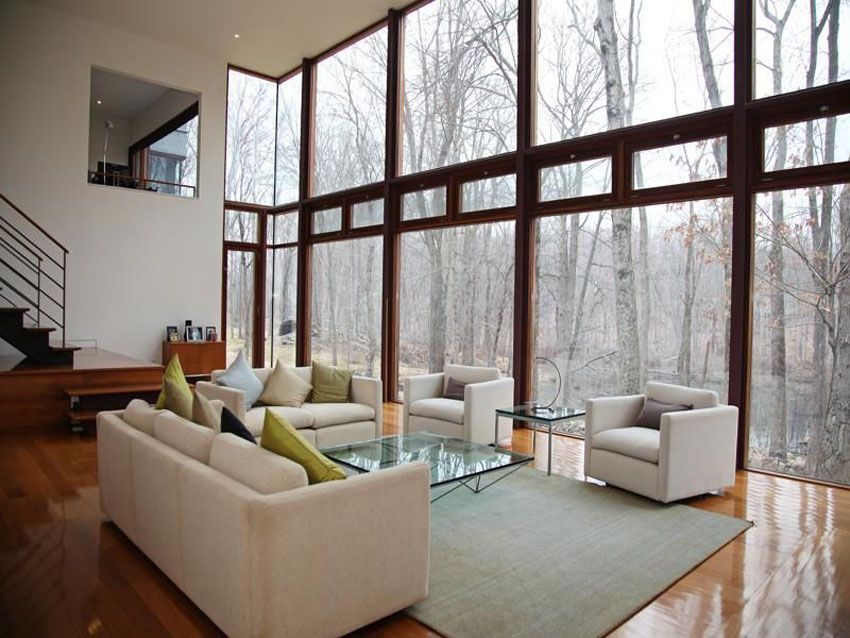 20 Living Rooms With Floor To Ceiling Windows - Housely